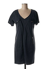 Robe Courte Fermeture Zippée Au Dos Bleu Rivieres De Lune Femme - 1719745-bleu00 | Modz