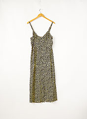 Robe Longue Tissage Popeline Noir Bizance Femme - 2005222-noir00 | Modz