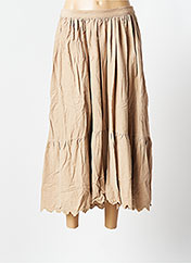 Charlie Joe Jupes Longues Femme De Couleur Beige 2037466-beige0 - Modz