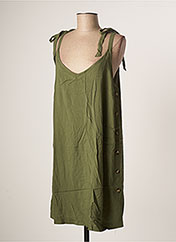 Robe Mi-longue Col Rond Vert Ysabel Mora Femme - 2110446-vert00 | Modz