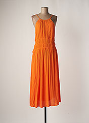 Md M Robes Longues Femme De Couleur Orange 2185037-orange - Modz