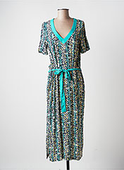 Robe Longue Tissage Popeline Bleu Esprit De La Mer Femme - 2242286 ...