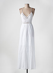 Robe Longue Tissage Popeline Blanc Gaudi Femme - 2325134-blanc0 | Modz