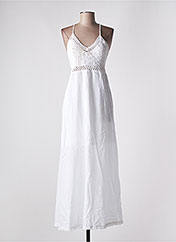 Robe Longue Tissage Popeline Blanc Gaudi Femme - 2473659-blanc0 | Modz