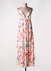 Robe Longue Tissage Popeline Rose Lili & Lala Femme - 2527755-rose00 | Modz