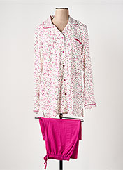 Pyjama Manches Longues Rose Jet Femme - 2554577-rose00 | Modz